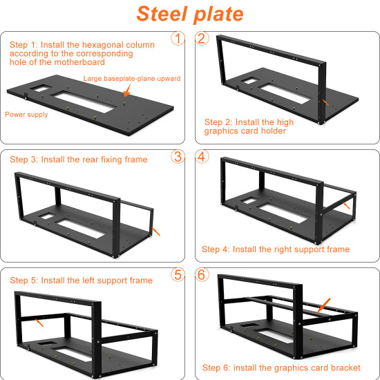 8 graphics mining rig frame - 10070