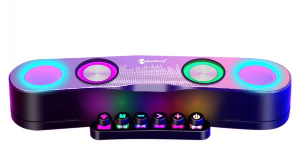 desktop gaming bluetooth speaker with mechanical keypad & microphone ...