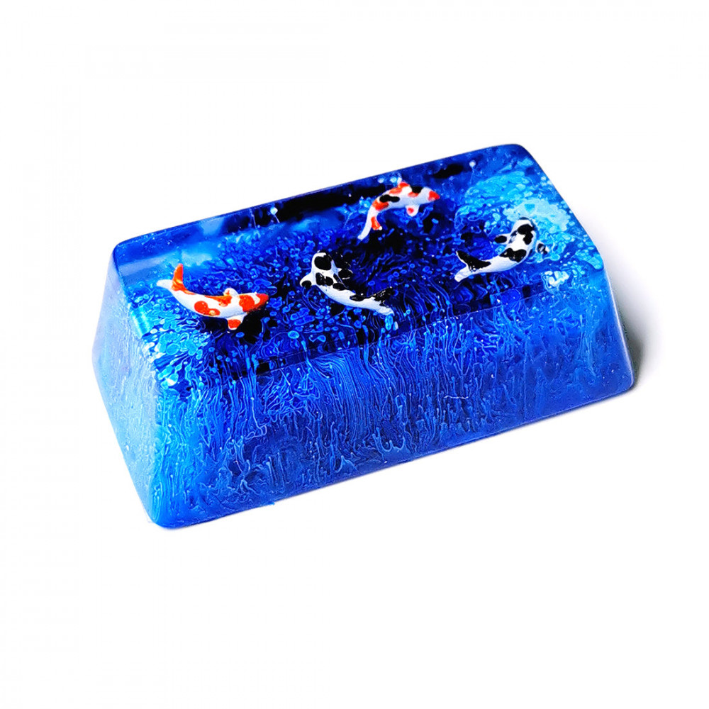 handmade customized resin koi fish keycap - 10235