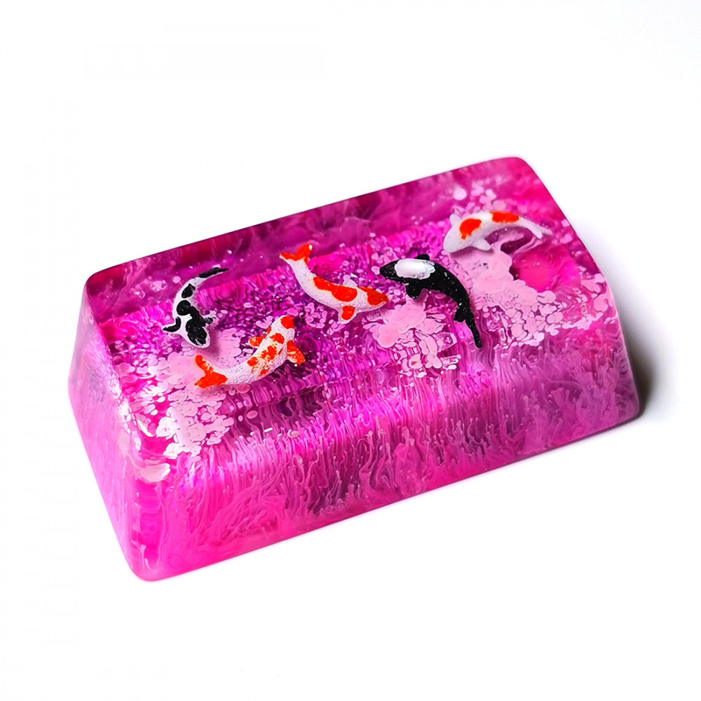 handmade customized resin koi fish keycap - 10235