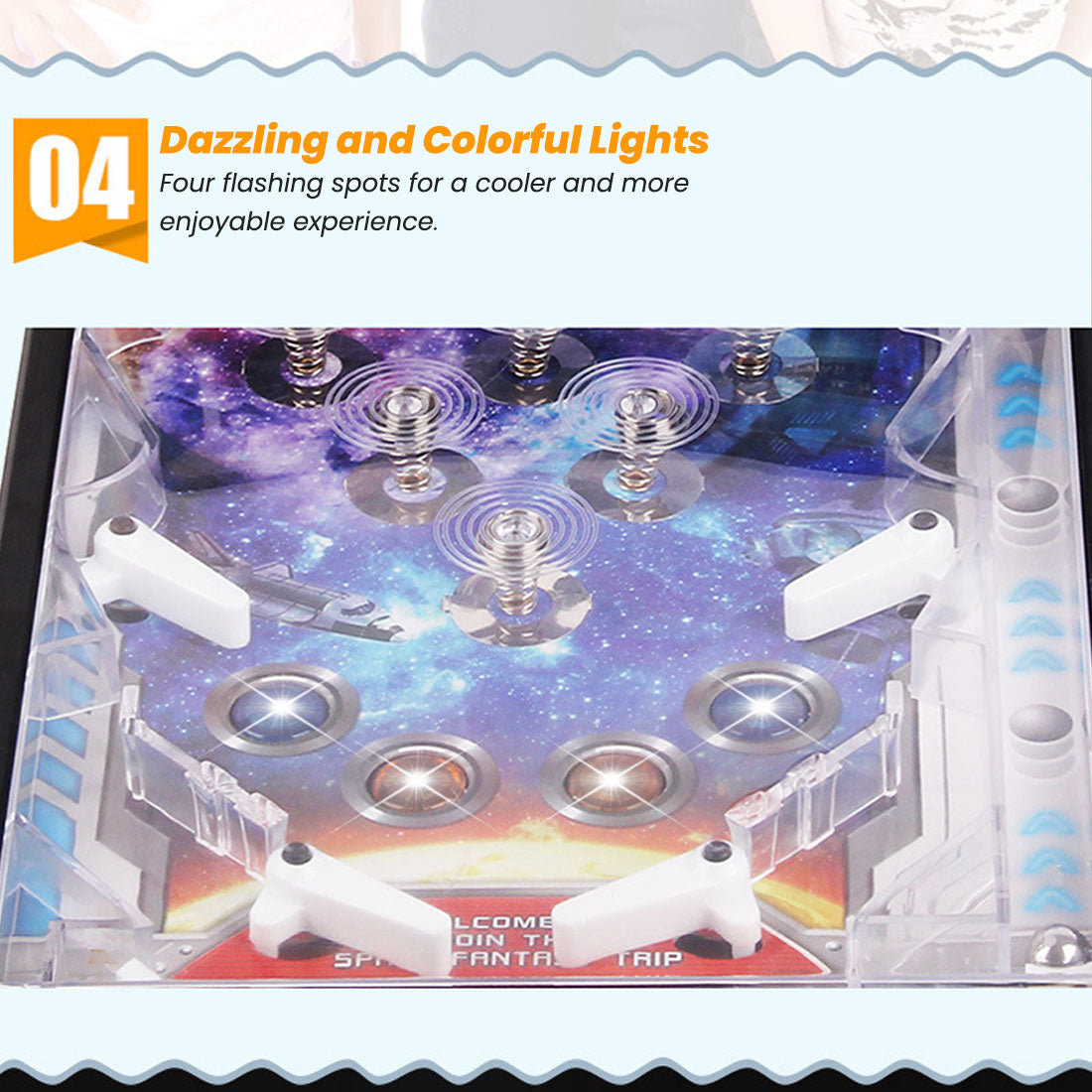 mini pinball game machine desktop ball shooting toy - 10156